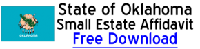 Oklahoma Small Estate Affidavit - Free Small Estate Affidavit Form